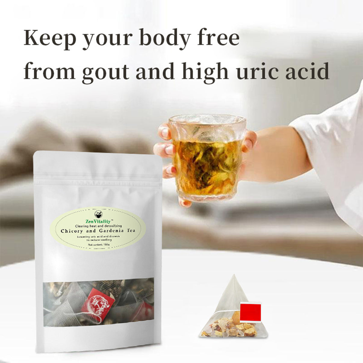 Organic chicory gardenia tea -Lowers uric acid and relieves gout ...